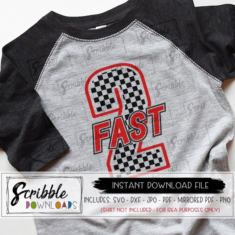 2 Fast Svg 2 Car Birthday Svg Cars Theme Two Bday Racecar 2nd Party ...