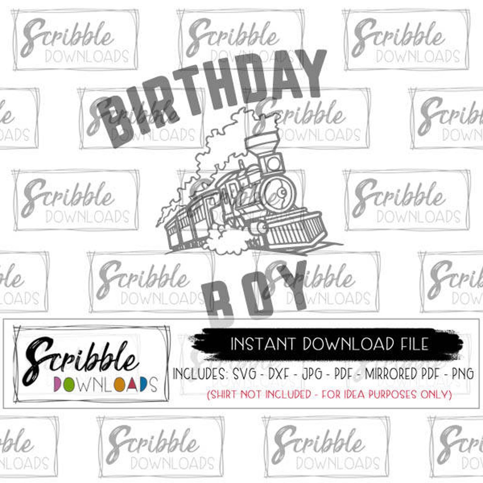 BIRTHDAY Boy Train Svg Party Boy Bday Svg Dxf Cut File Cricut - Etsy