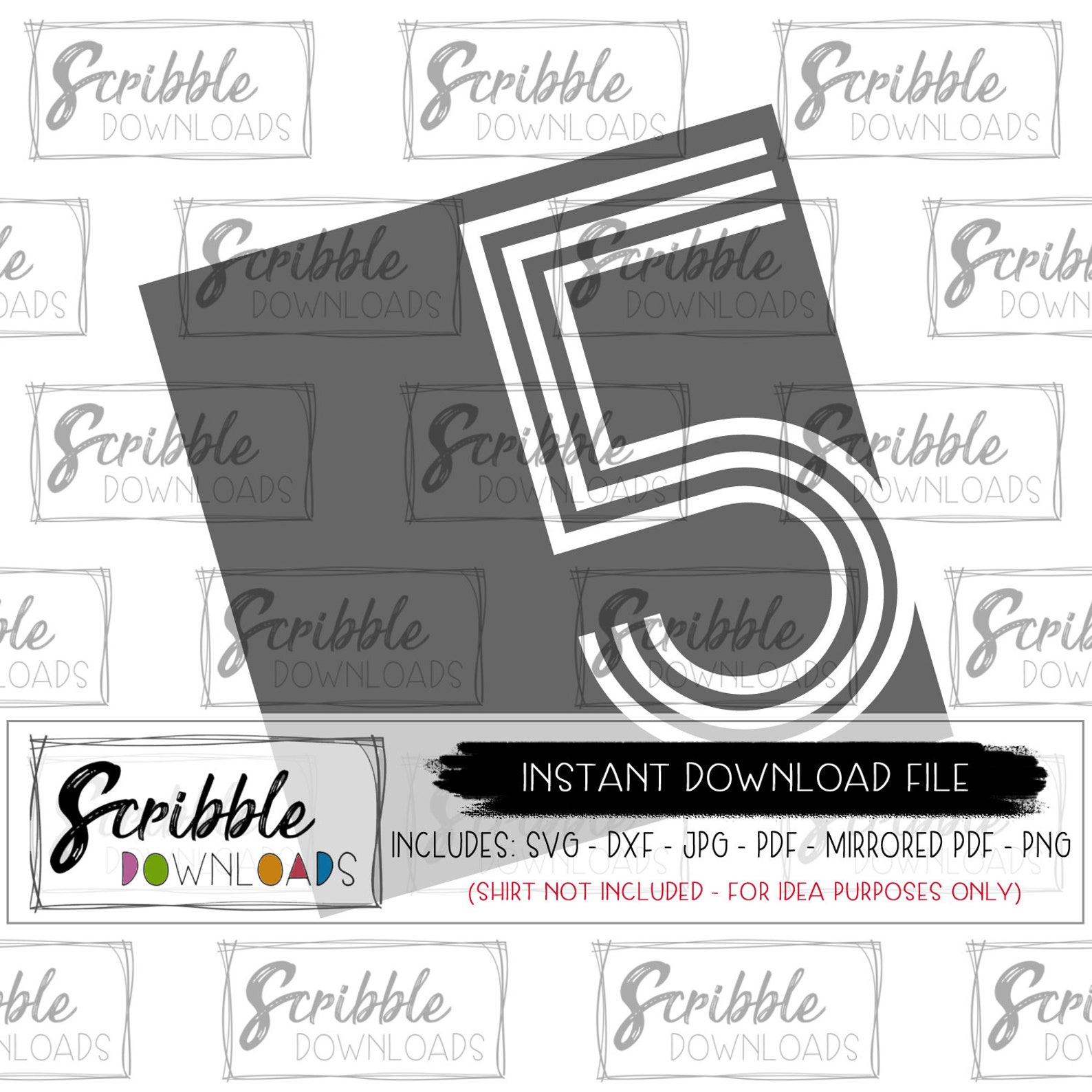 Number 5 Svg Five Birthday 5th Svg Bday 5 Birthday Boy DIY | Etsy