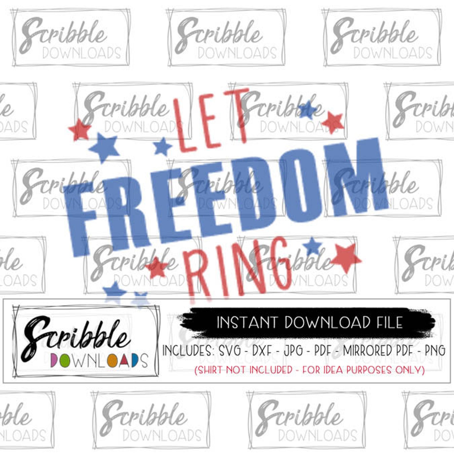 America Svg Let Freedom Ring SVG Americana Svg DXF Iron on - Etsy