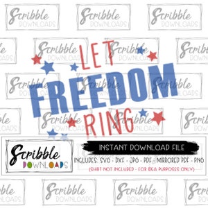 America Svg Let Freedom Ring SVG Americana Svg DXF Iron on Shirt ...