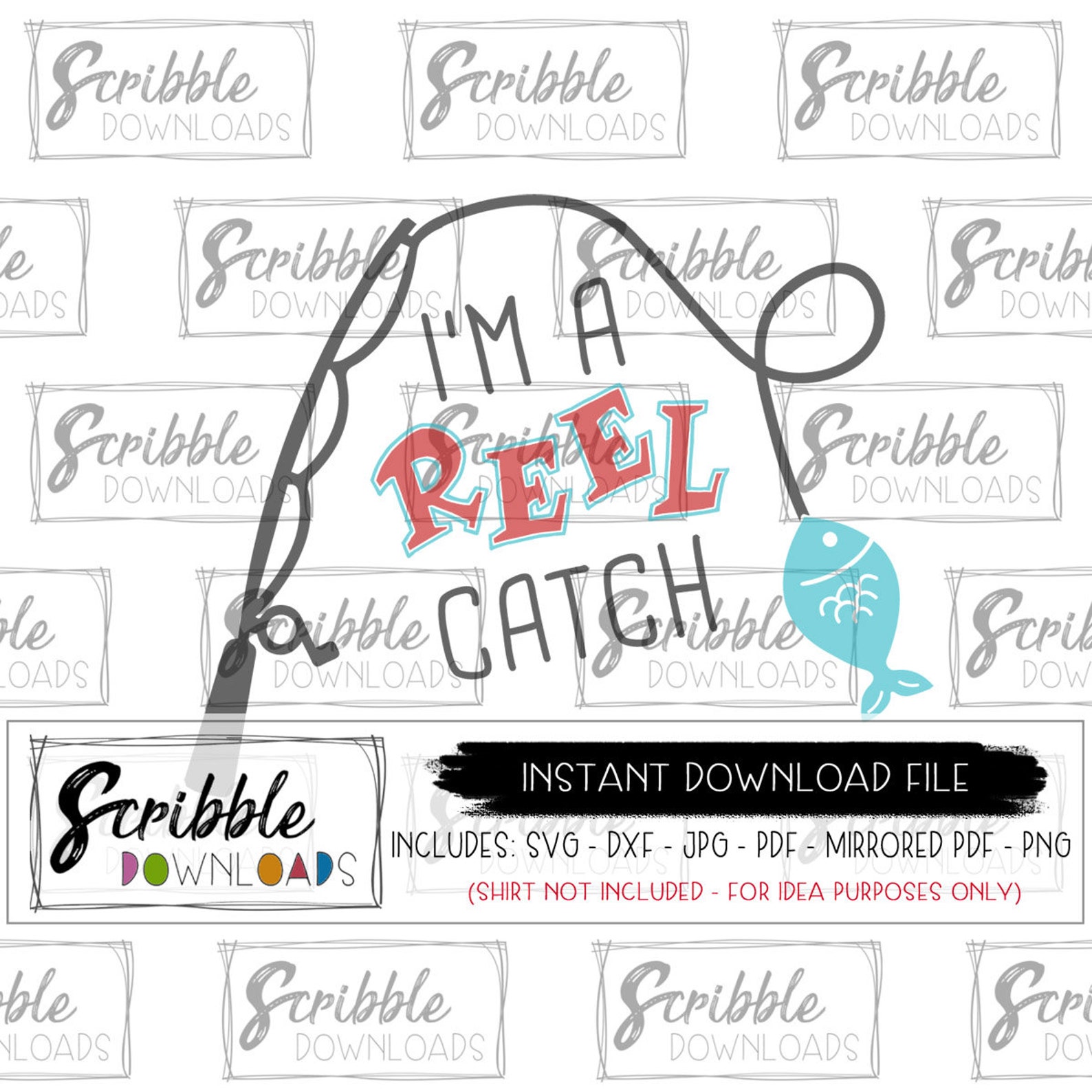 I'm A Reel Catch Svg Birthday Fishing Fish Swim Party Dad - Etsy