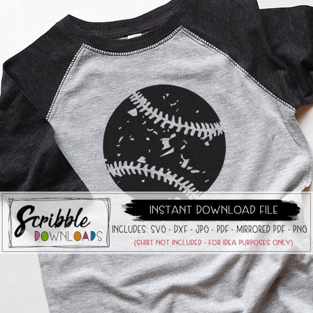 Baseball Distressed SVG Grunge Rustic Baseball Softball Team - Etsy