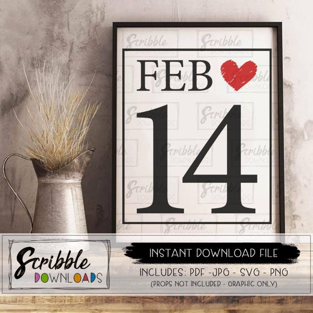 Valentines Printable SVG PDF DXF Feb 14 Vday Cut File Diy Iron - Etsy