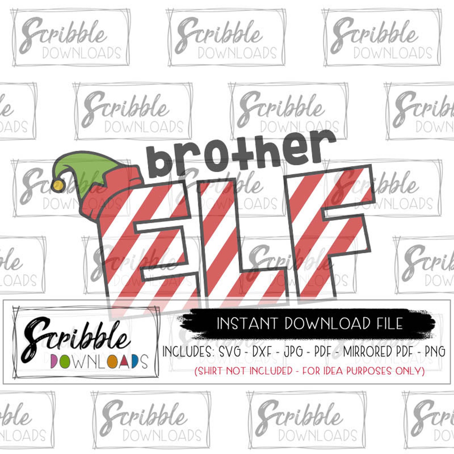 Elf Brother Sister Svg Dxf Christmas Elves SVG Silhouette | Etsy