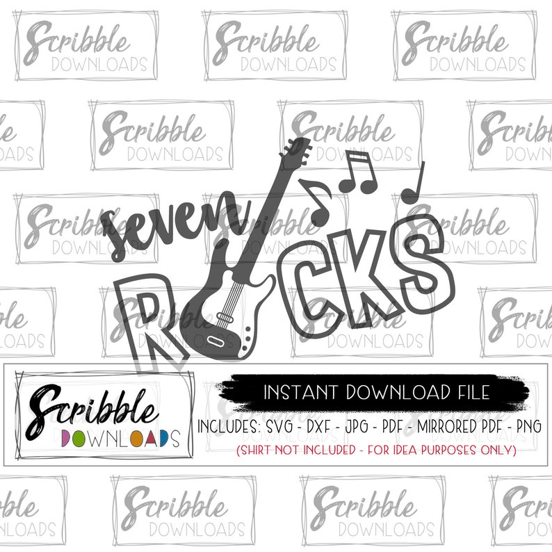 Seven Rocks Svg 7 7th Birthday Svg Bday Kids Svg Seventh Cut - Etsy