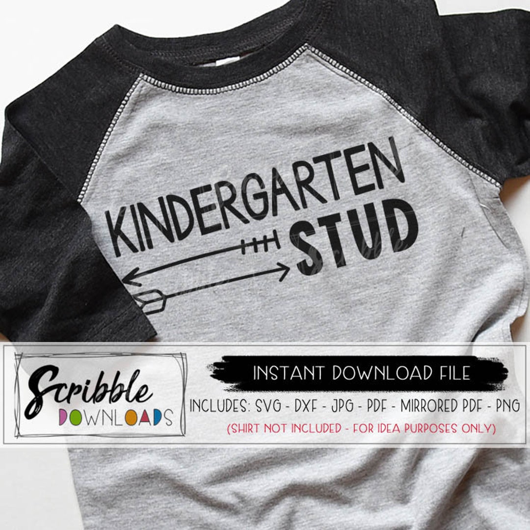 Kindergarten Stud Svg School Kinder Grade Svg Iron on School Svg End ...