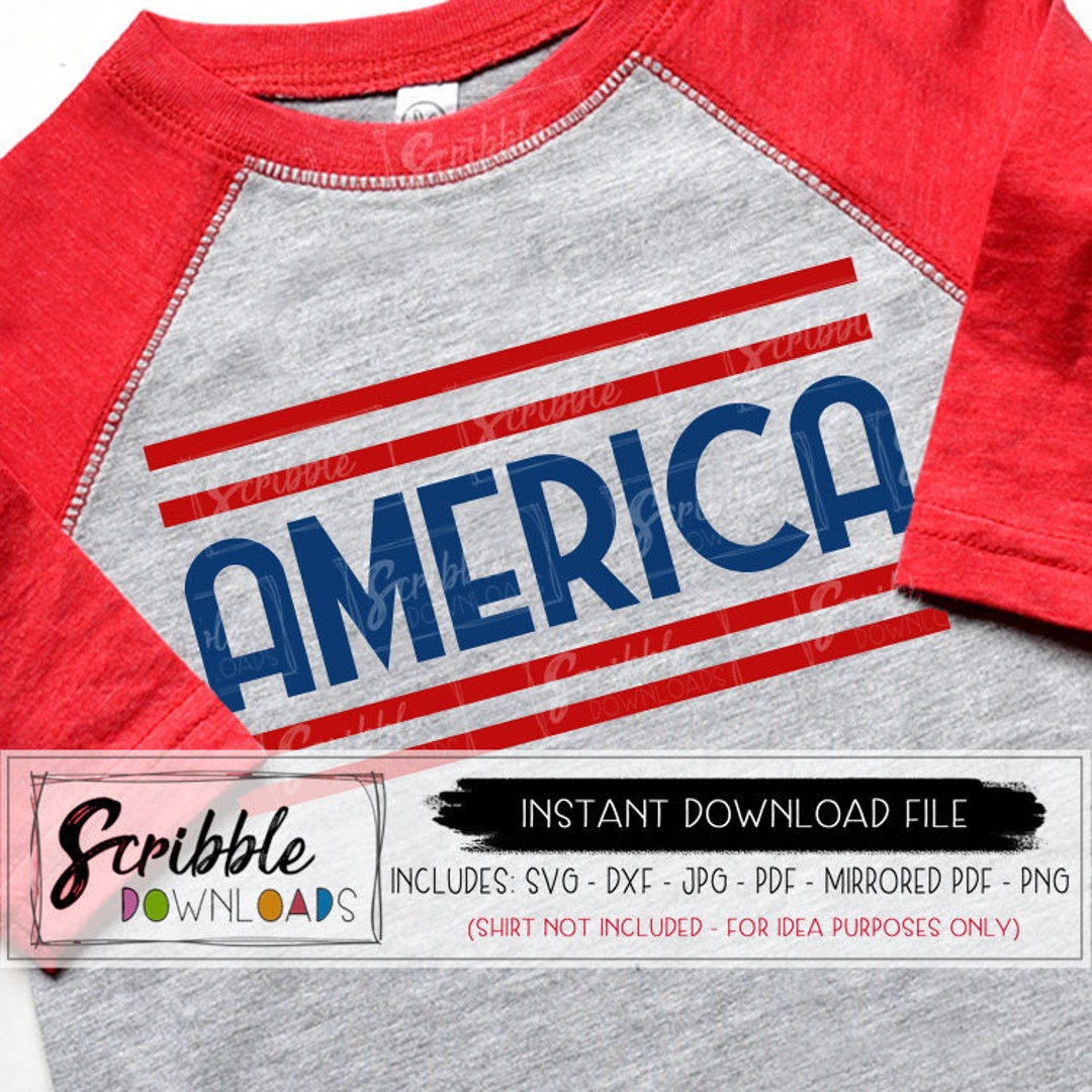America Svg 'MERICA Stars Stripes Flag American Svg DXF - Etsy
