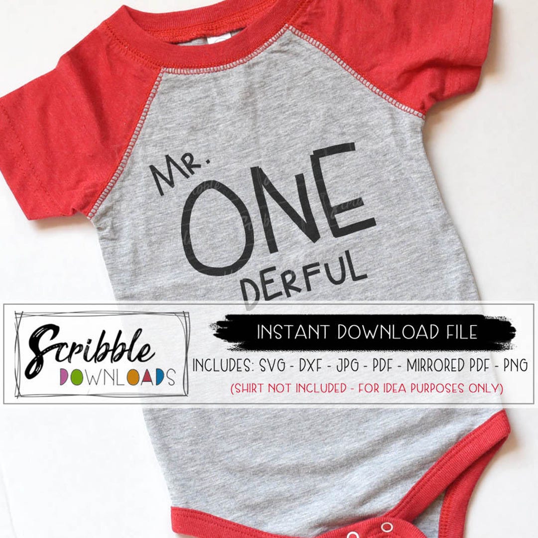 One 1 Svg One Derful Birthday Boy Svg Iron on Cake Smash 1st Bday First ...