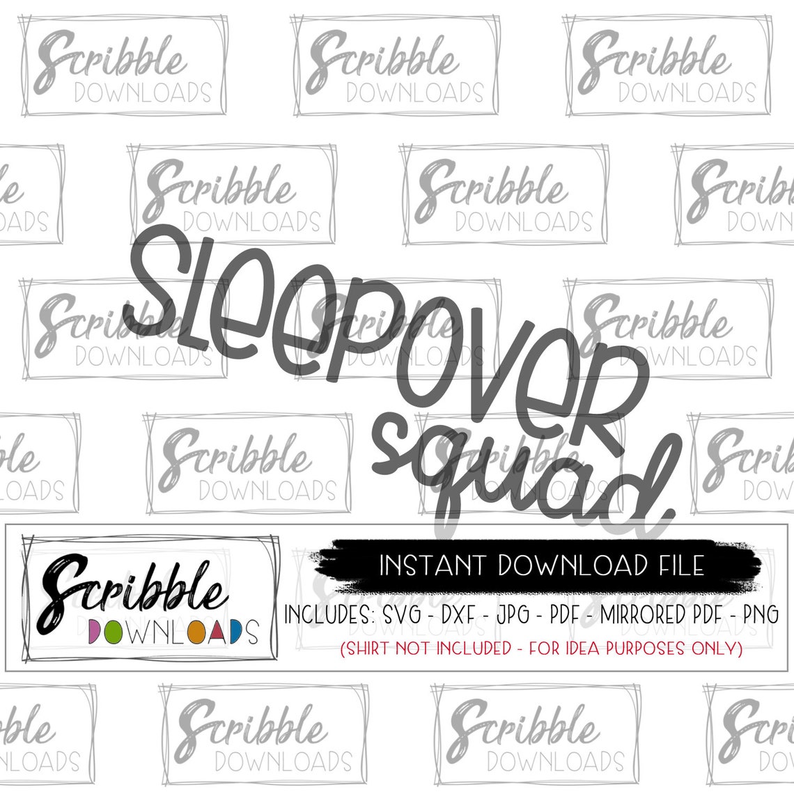 Sleepover Squad Svg Pajama Party Svg Bday Girl Dxf Birthday - Etsy Canada