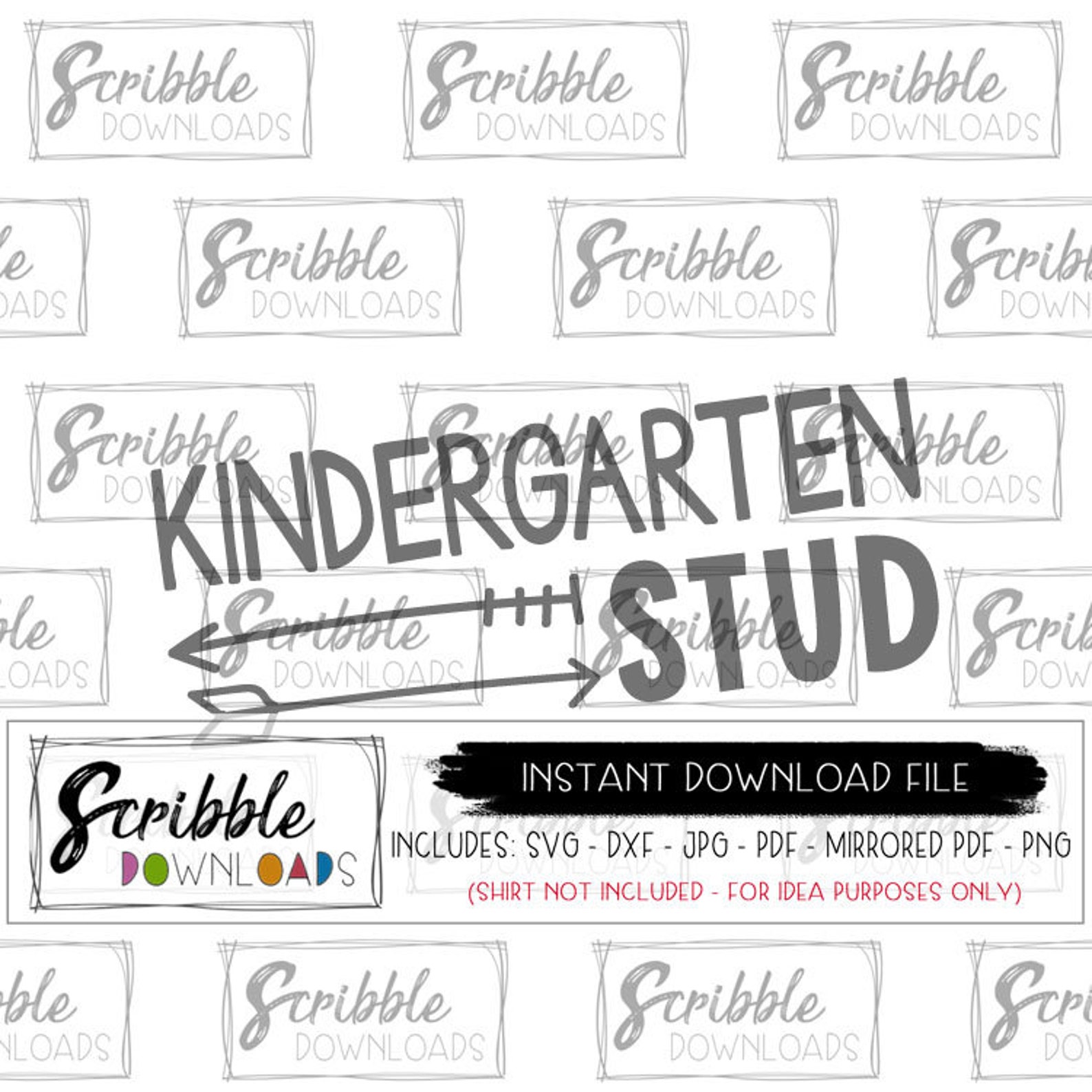 Kindergarten Stud Svg School Kinder Grade Svg Iron on School - Etsy