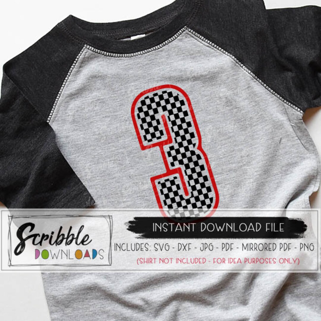 Race Car 3 Svg Three Svg Cars Party 3rd Svg Third Bday 3 Birthday ...