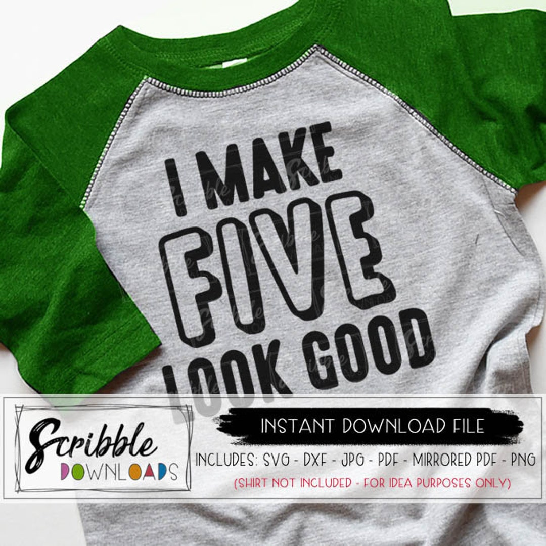 5 Five Svg Birthday 5th Svg Fifth Bday Printable Iron on RETRO 5 ...