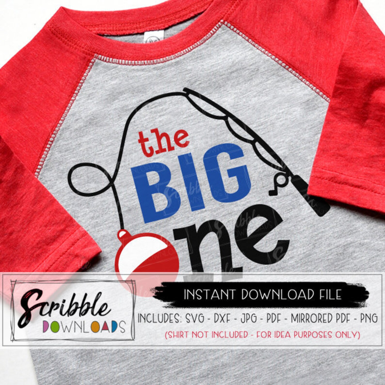 The Big One Svg 1 One 1st First Birthday Fishing Fish Swim | Etsy