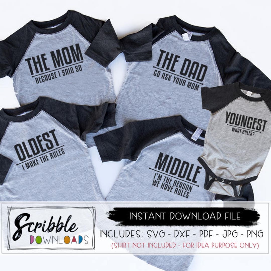 Sibling Rules Svg Sibling Rivalry SVG Family Rules SVG Printable Diy ...