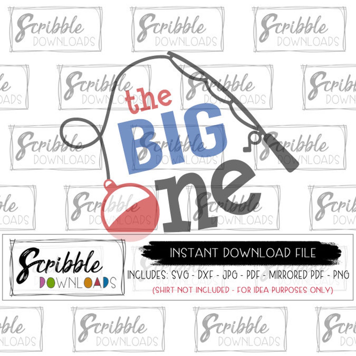 The Big One Svg 1 One 1st First Birthday Fishing Fish Swim - Etsy