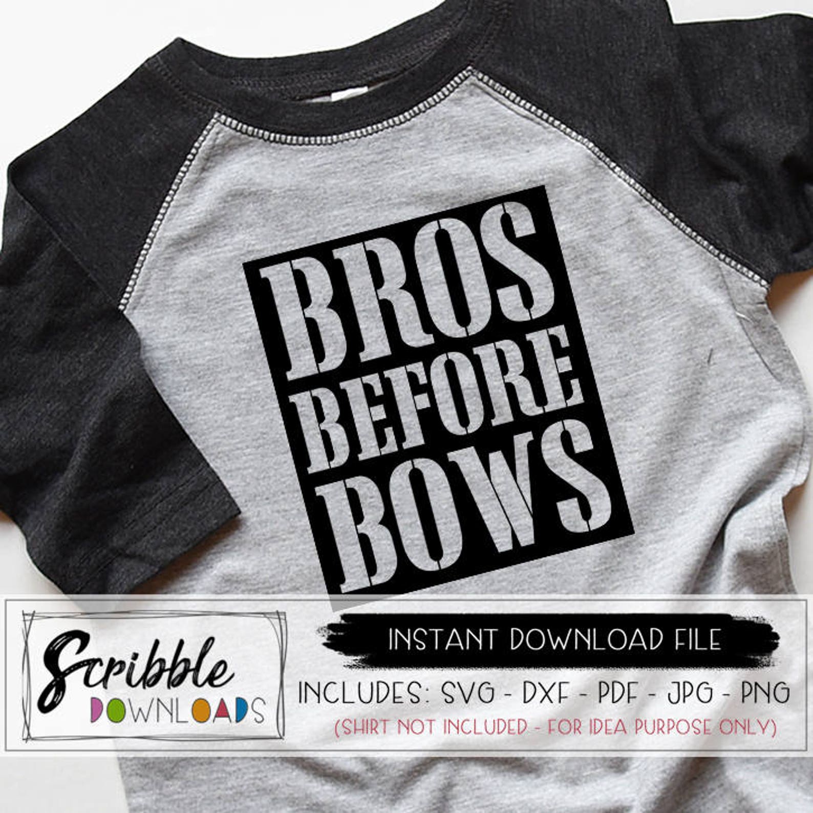 Bros Before Bows Svg Boy Svg Toddler Svg Bros Dxf Svg Brother | Etsy