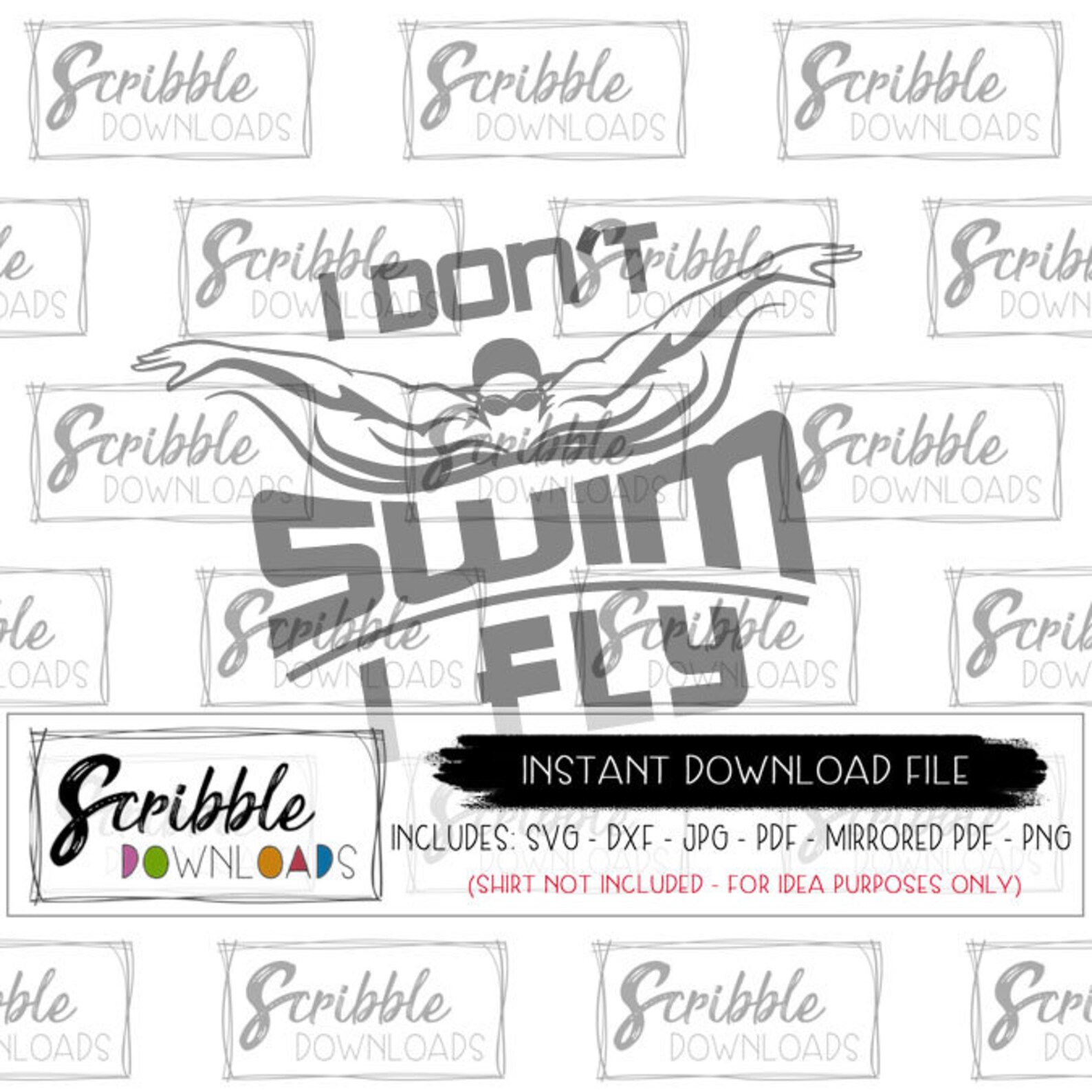Swim I Fly Svg Swim Team Swimming Svg Swimmer Pool Dxf Digital Iron on ...