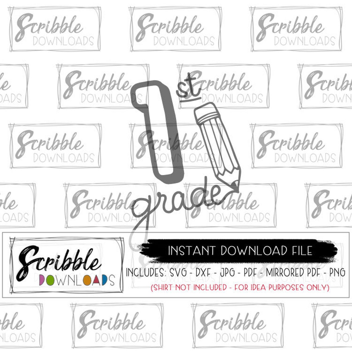 First Grade Svg School 1st Grader Svg End Back of School Dxf - Etsy