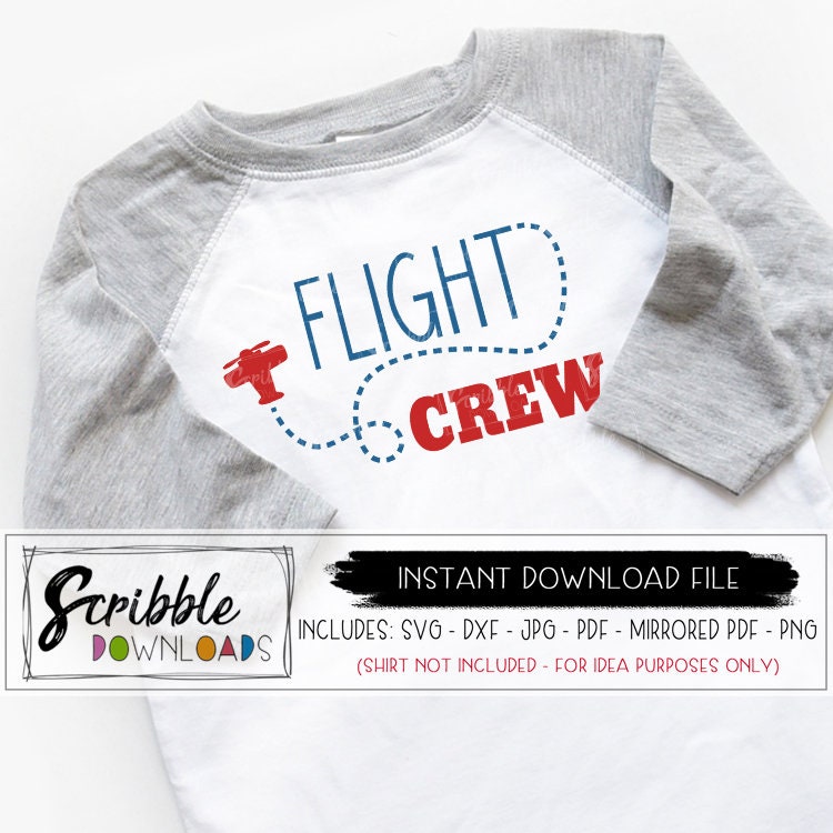 Flight Crew Svg Airplane Theme Bday Plane Birthday Svg Cricut ...