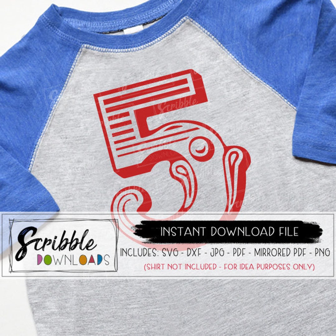 5 Five Svg Carnival Birthday 5th Svg Circus Fifth Bday Iron on Carnival ...