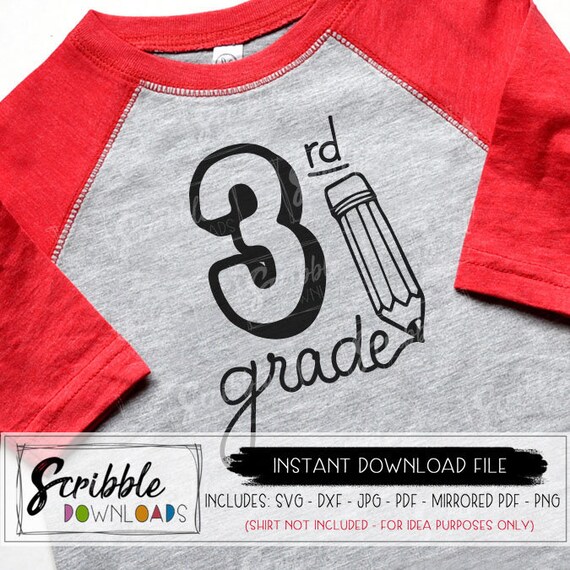 Third Grade Svg School 3rd Grade Svg Iron on Shirt Grade Svg - Etsy Canada