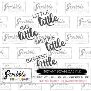Sibling Svg Sibling Rivalry SVG - Big Middle Little Shirts SVG ...
