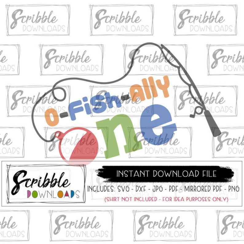 O-fish-ally 1 One 1st First Svg Birthday Fishing Fish Swim Party Cut ...