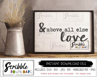 Above All Else Love - Etsy