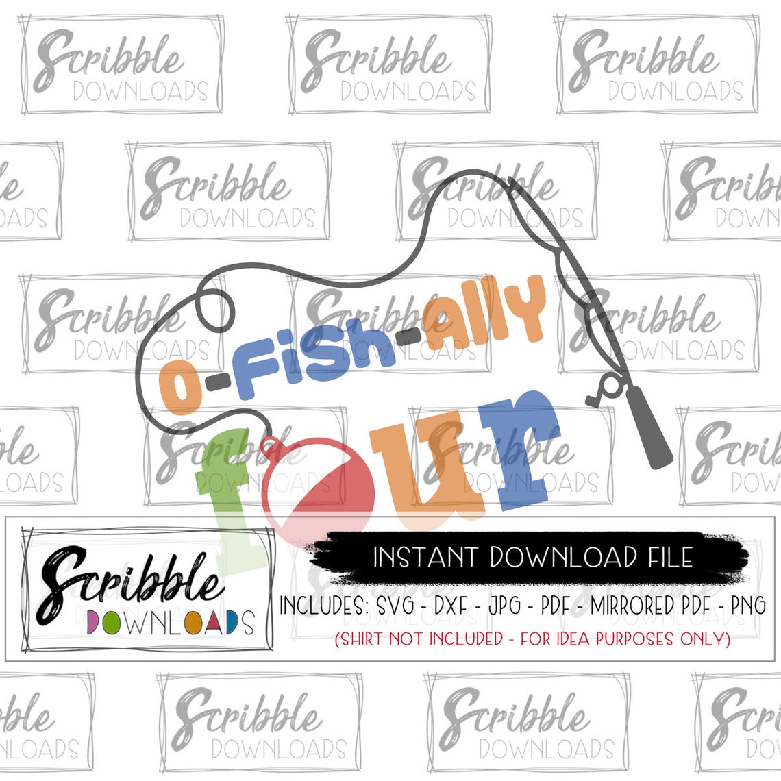 O FISH ALLY 4 Four 4th Fourth Svg Birthday Fishing Fish Swim - Etsy