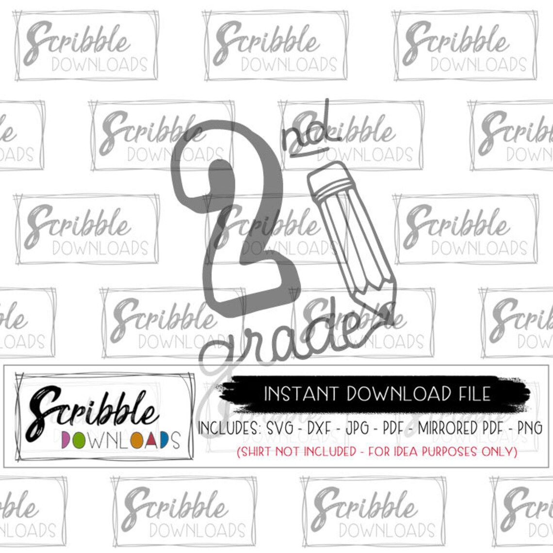 Second Grade Svg School 2nd Grade Svg Iron on Shirt Grade Svg - Etsy