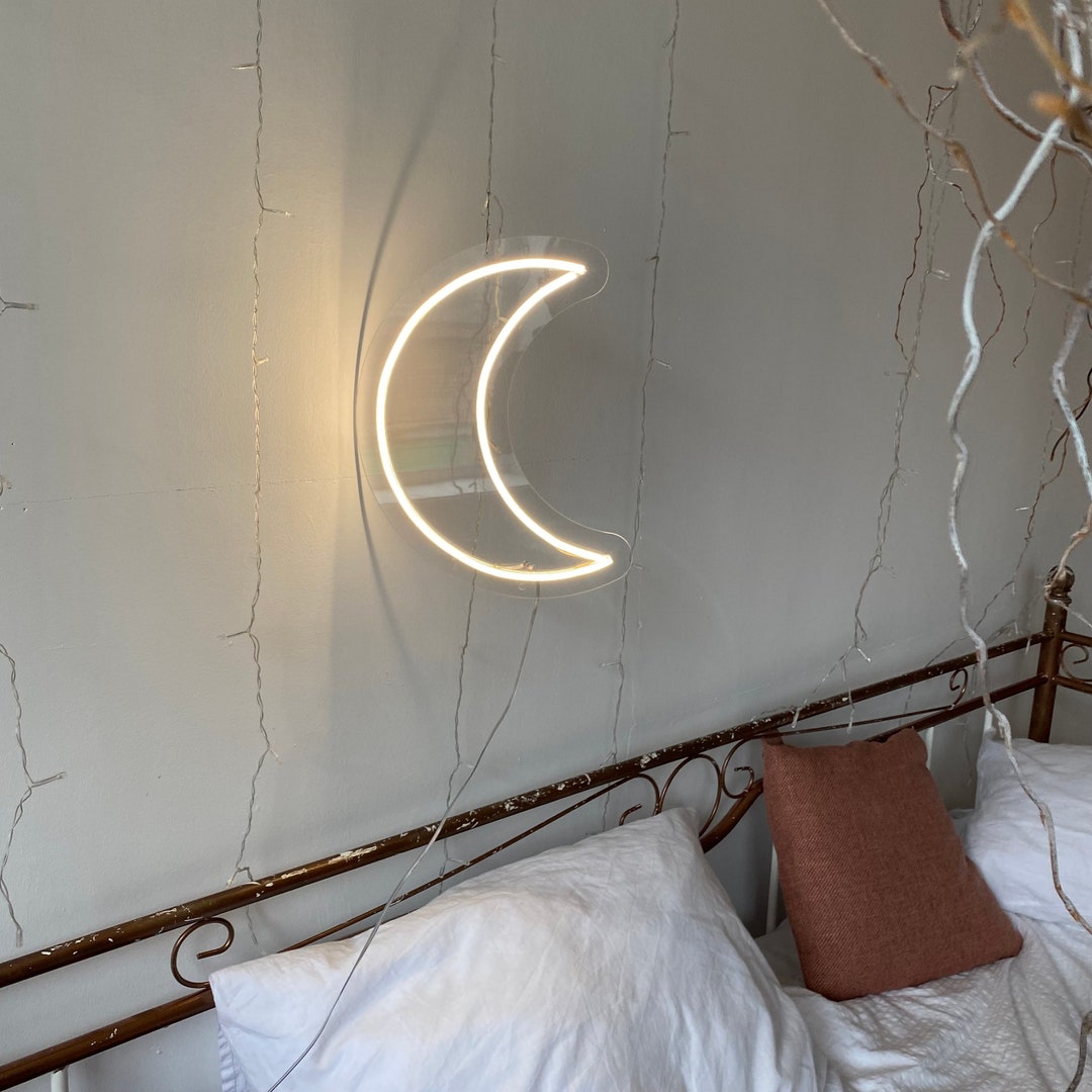 Neon Signs Moon Neon Sign, Led Gift - Etsy
