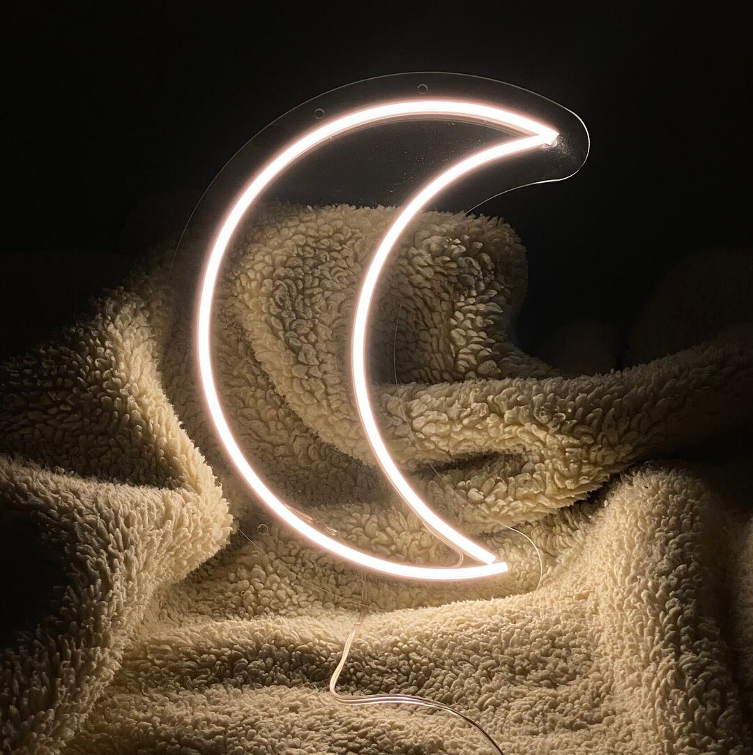 Moonlight Glow LED Neon Wall Art - Etsy
