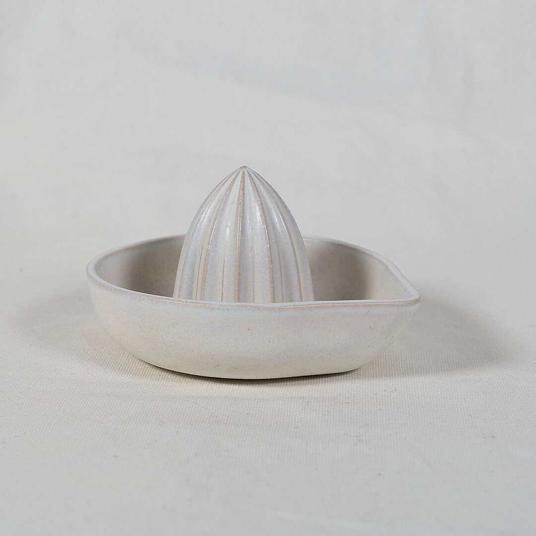 Handmade Ceramic Citrus Juicer Frost White - Etsy