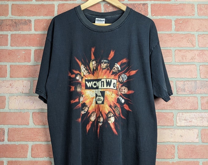 Vintage 90s WCW NWO ORIGINAL Wrestling Roster Tee - Extra Laarge - Etsy