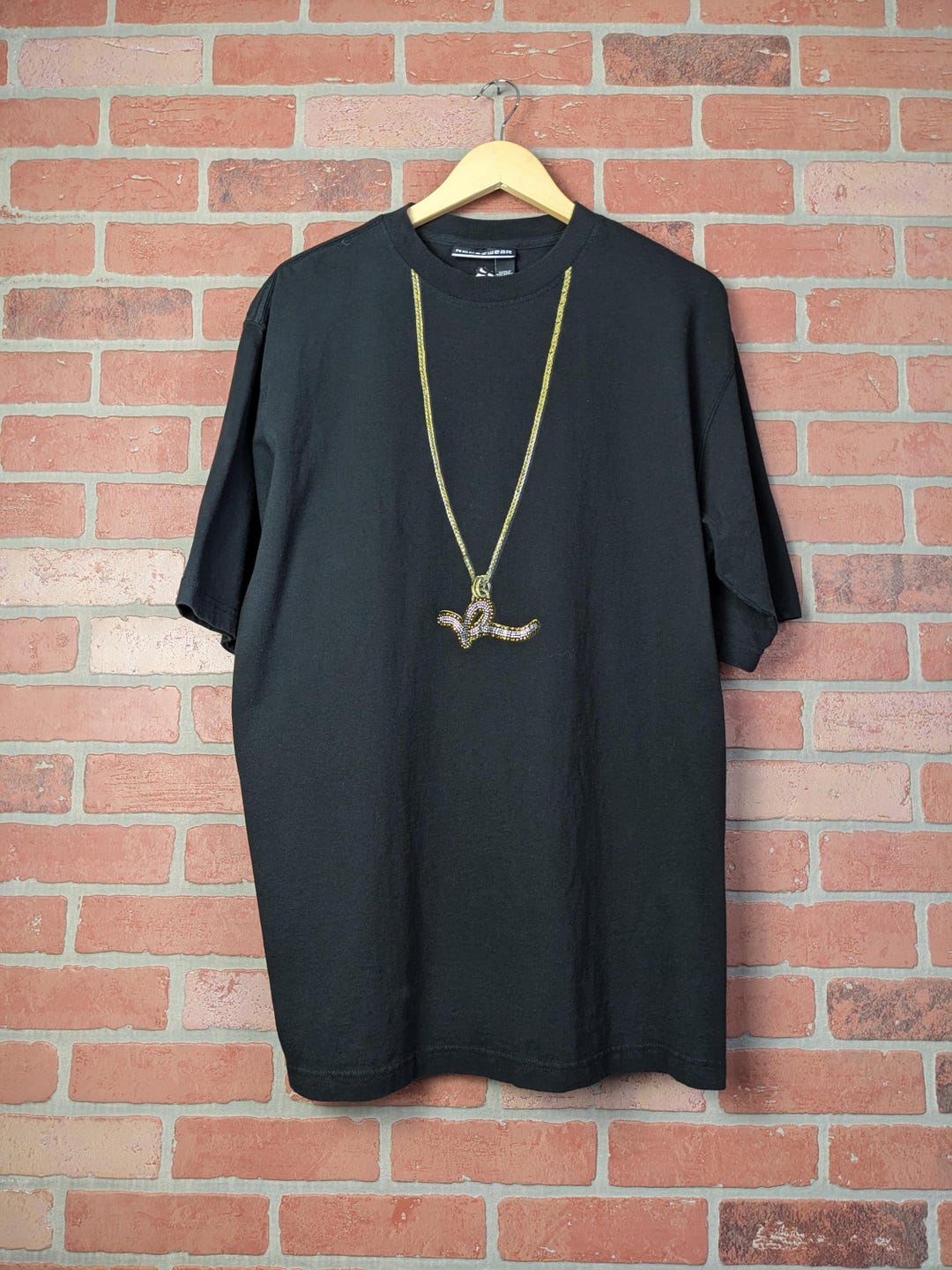 Vintage 00s Y2k Rocawear Gold Chain ORIGINAL Graphic Tee - Extra Large ...