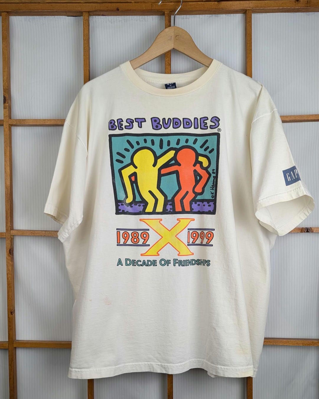 Vintage 1999 Gap Keith Haring Best Buddies Bash Tee - Extra Large - Etsy