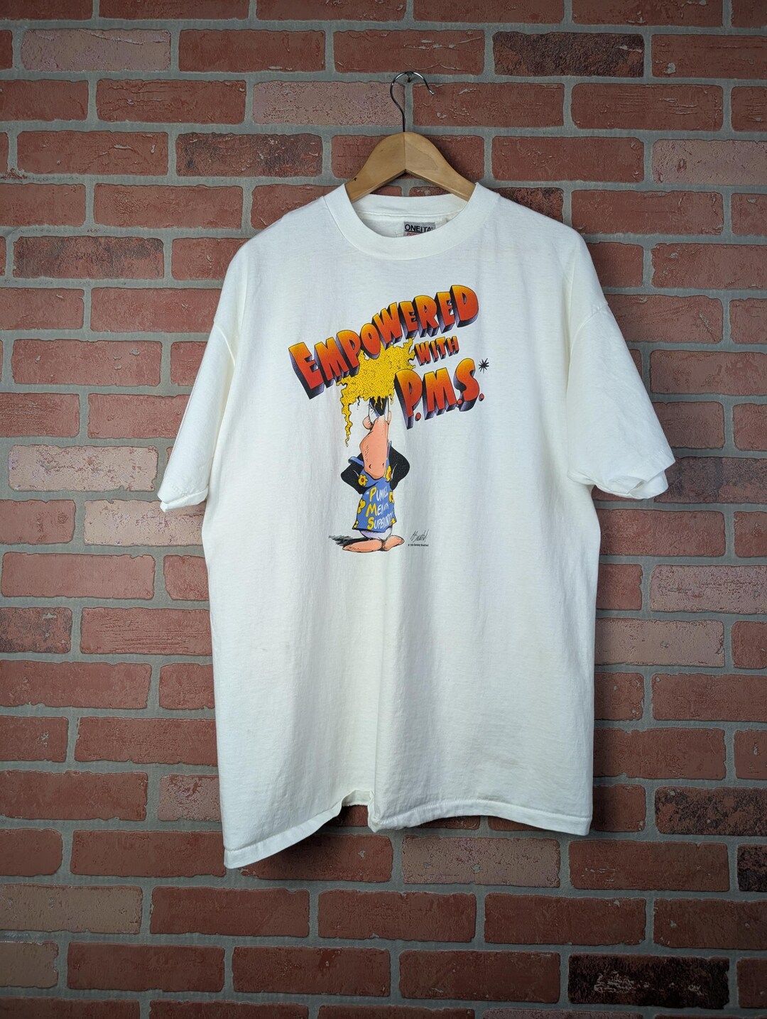 Vintage 1994 Opus the Penguin "p.m.s" Pummel Men ORIGINAL Graphic ...