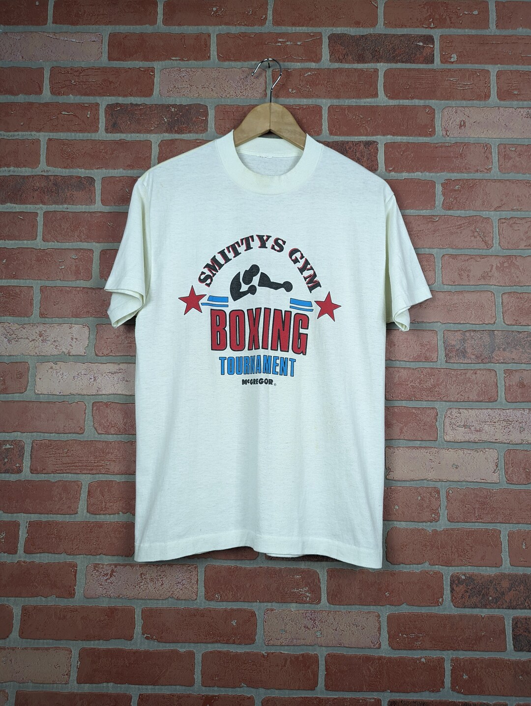Vintage 80s Smittys Gym Boxing Tournament ORIGINAL Boxing Tee - Small ...
