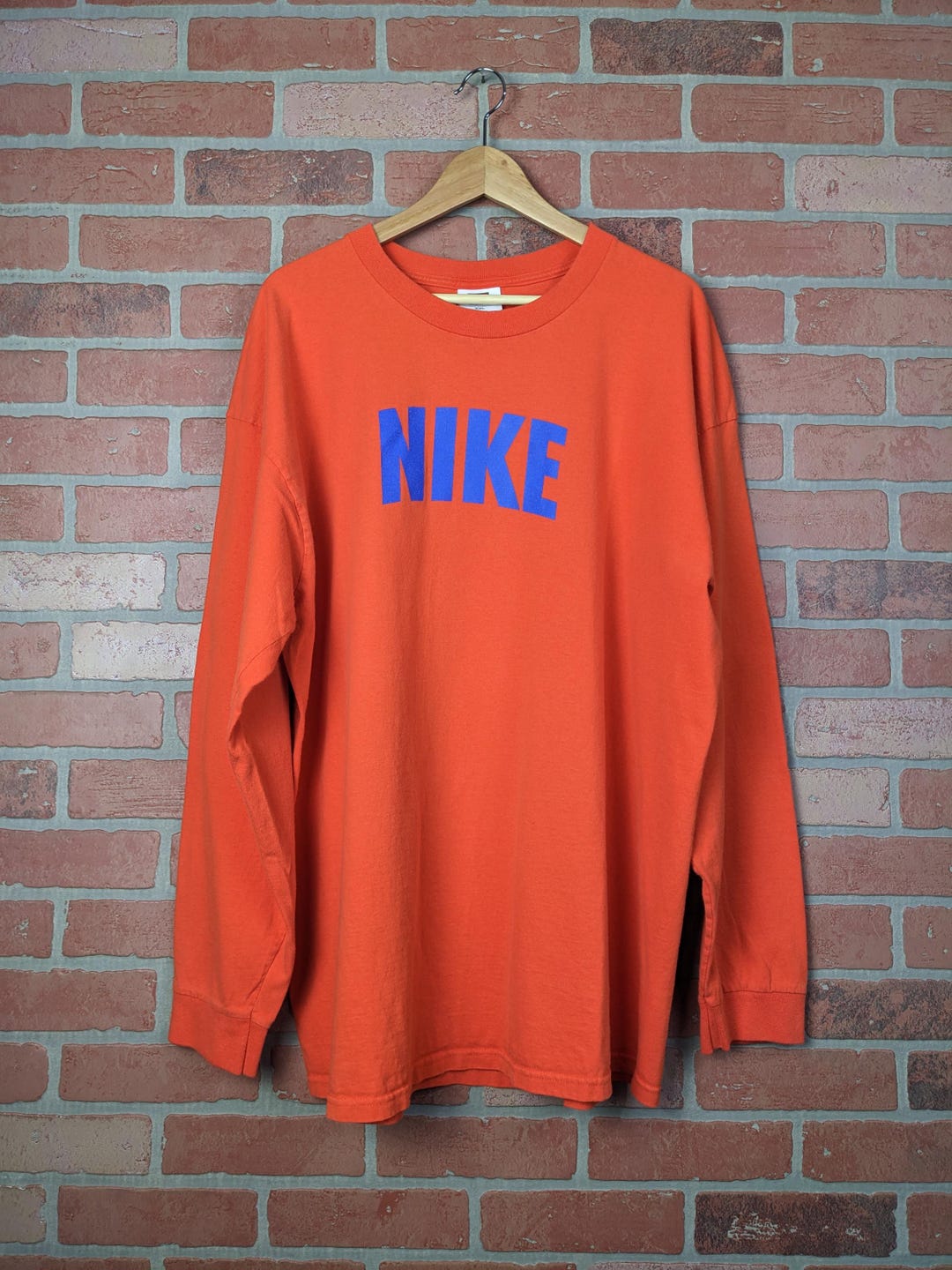 Vintage 00s Y2k Nike Block Logo ORIGINAL Longsleeve Tee - 2 Extra Large ...