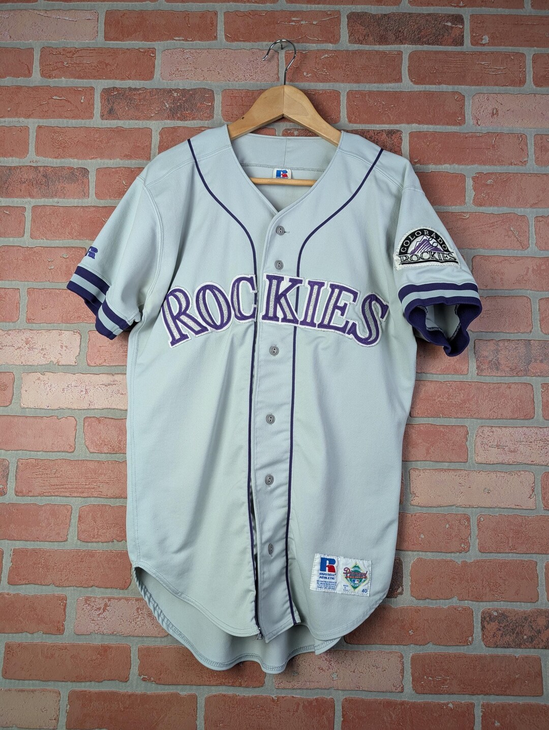 Vintage 90s Made in USA MLB Colorado Rockies Baseball ORIGINAL Diamond ...
