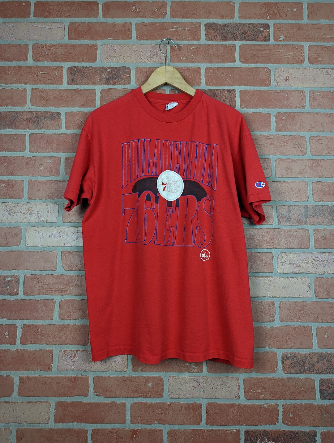 Vintage 90s Champion NBA Philadelphia 76ers Basketball Logo - Etsy