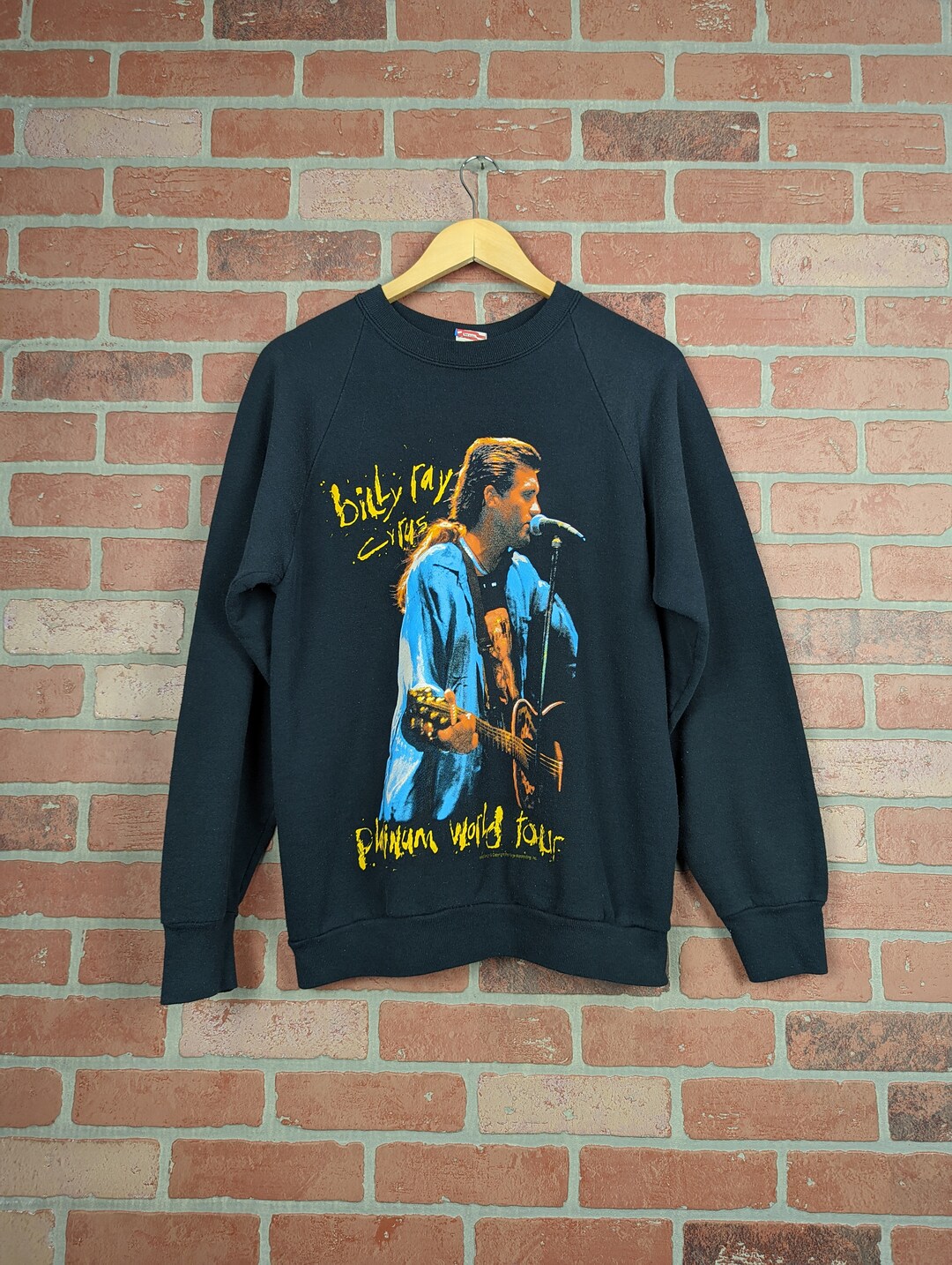 Vintage 1993 Double Sided Billy Ray Cyrus ORIGINAL Tour Crewneck ...