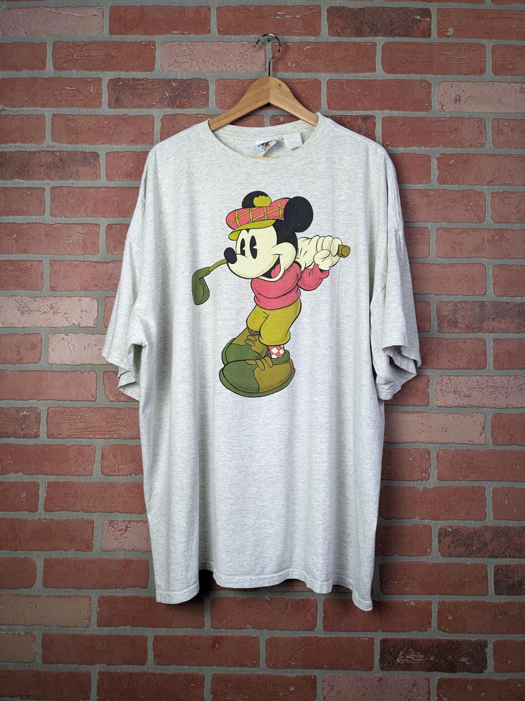Vintage 90s Disney Golf Mickey Mouse ORIGINAL Cartoon Tee - 3 Extra ...