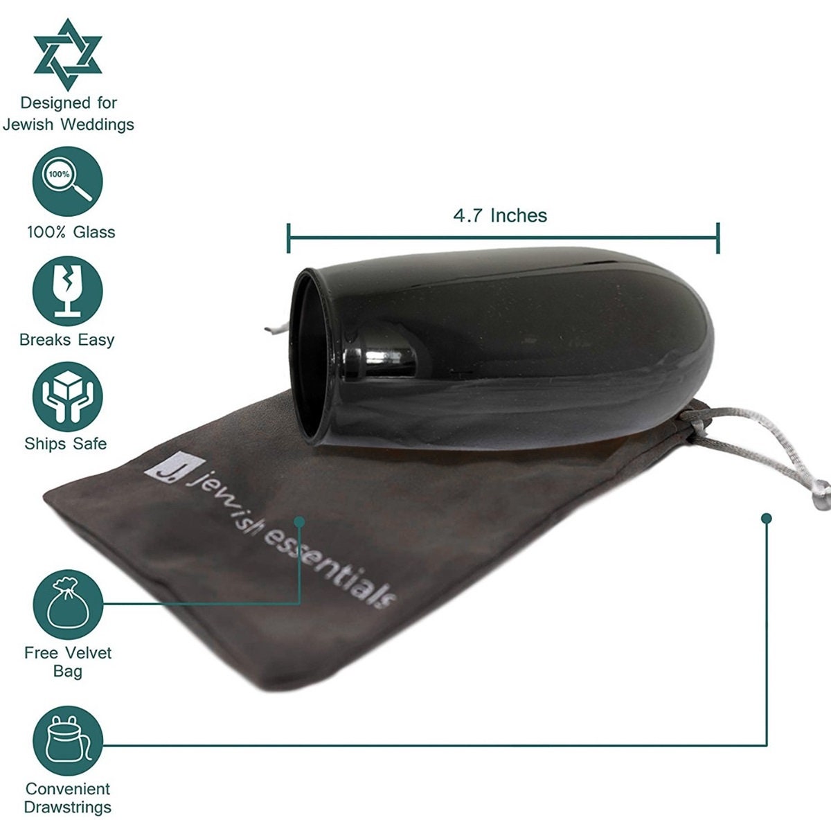 Jewish Wedding Chuppah Breaking Glass for Wedding Gift, Keepsake ...