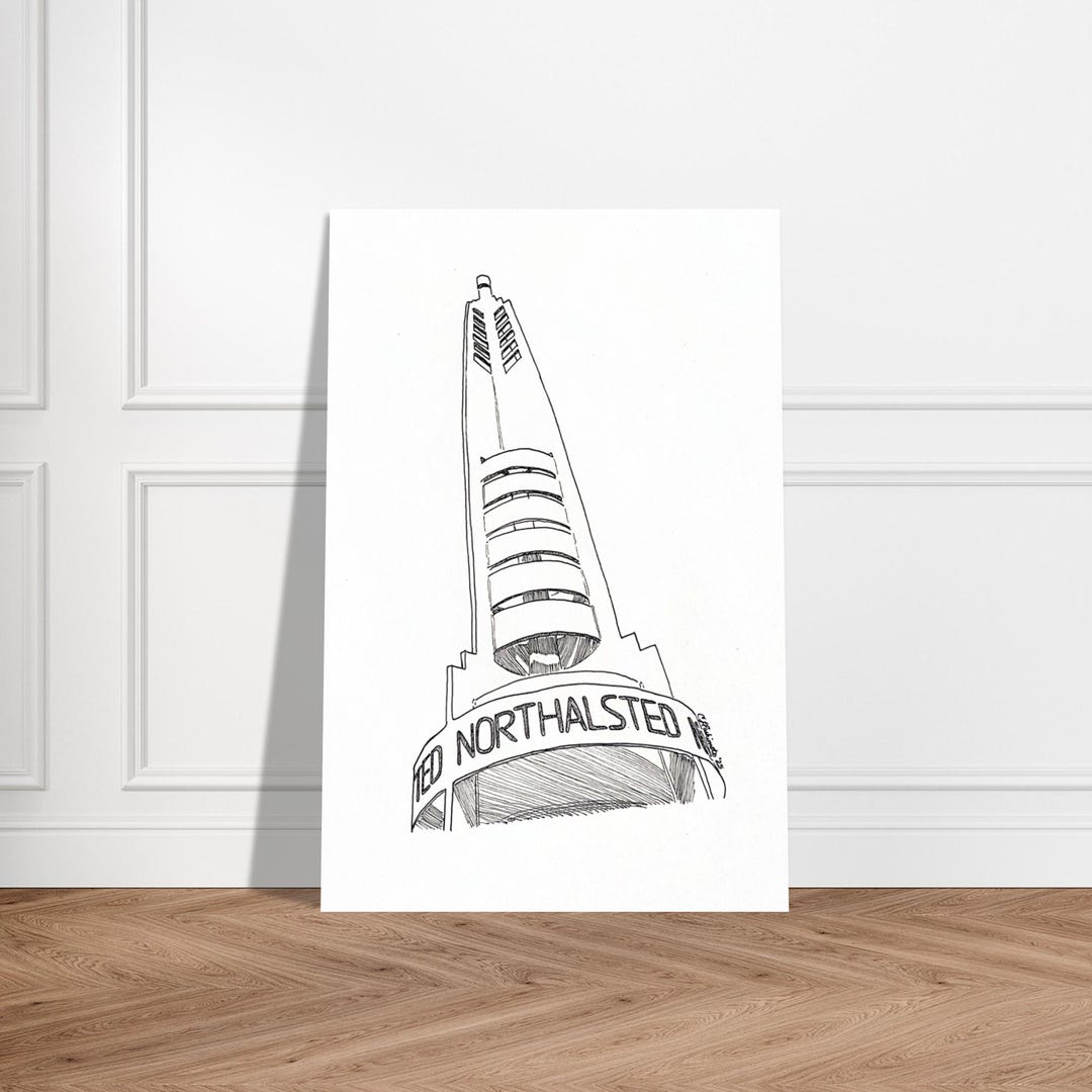 Northalsted Pylon Boystown Art Print - Big Shoulder Sketches - Etsy