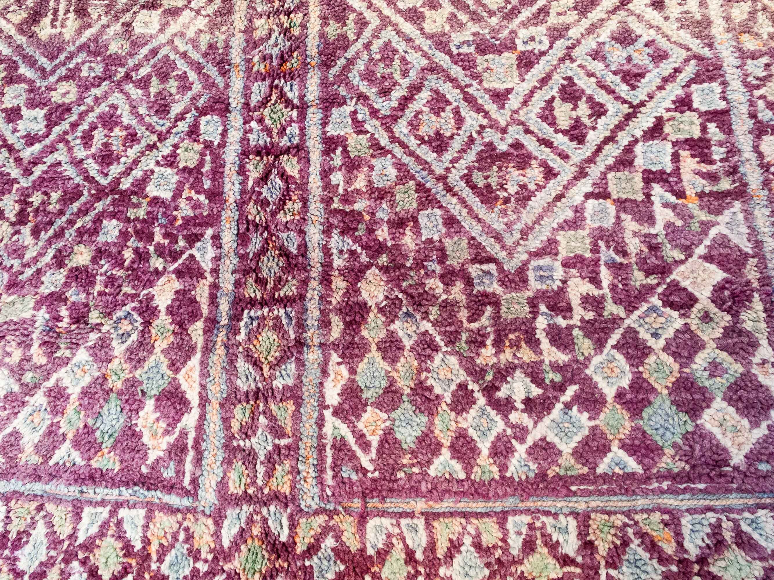 Vintage Moroccan Rug From Beni Mguild Berber Rug Handmade - Etsy