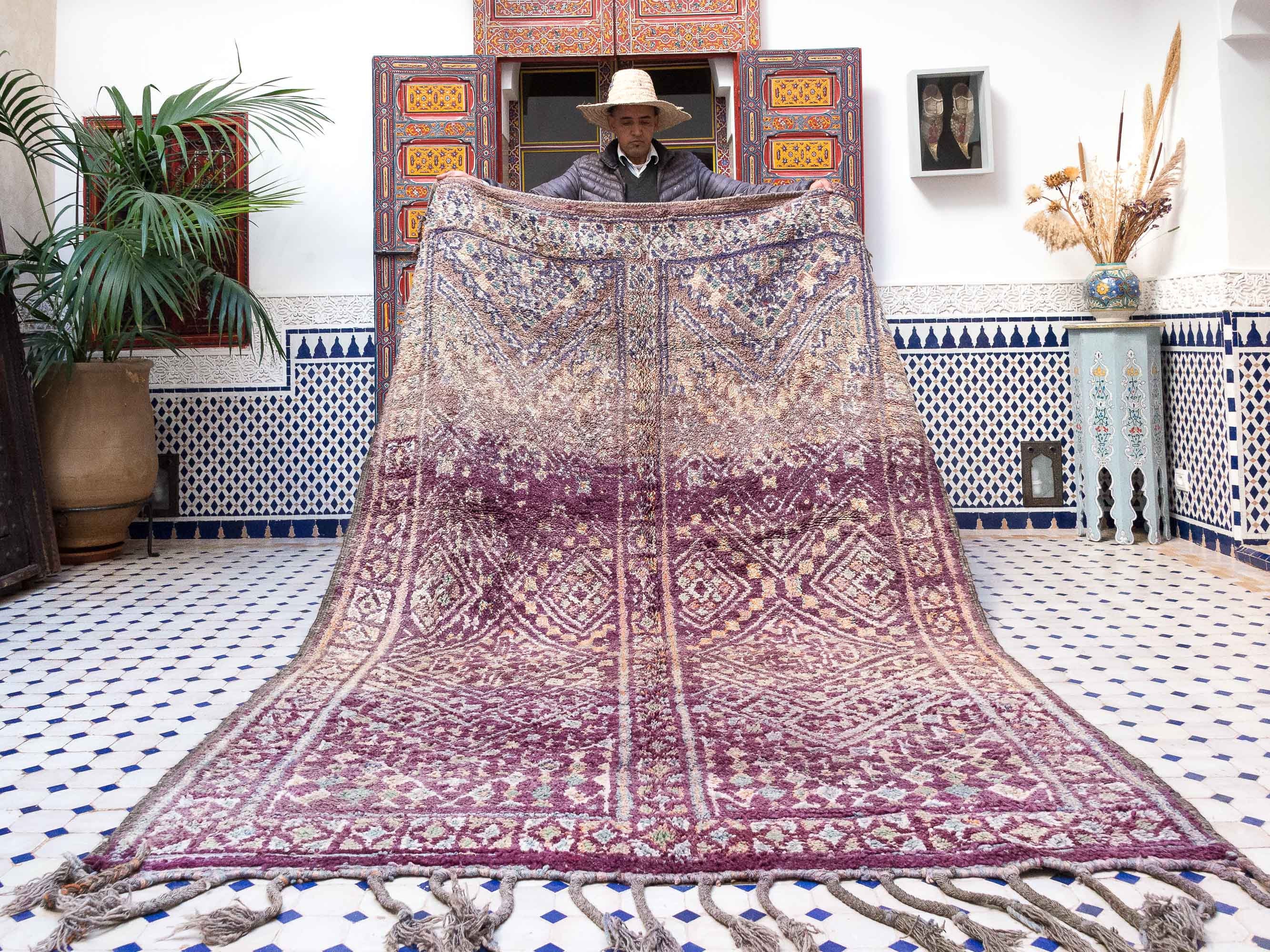 Vintage Moroccan Rug From Beni Mguild Berber Rug Handmade - Etsy