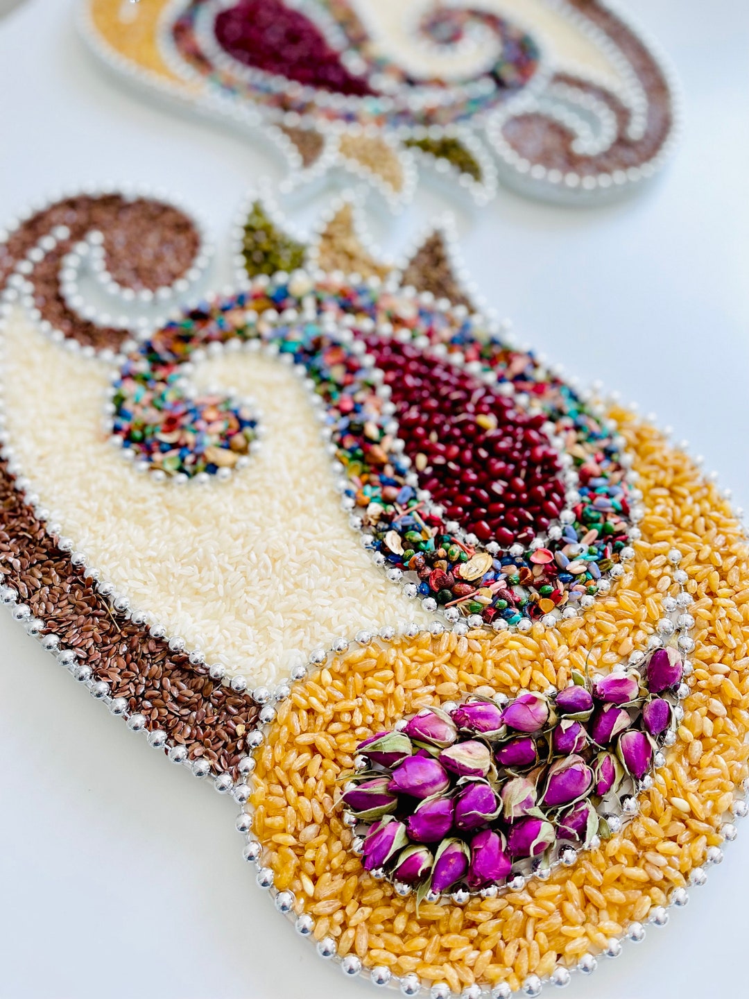Handmade Esfand Tray – 7 Spices, Persian Wedding Decor (14”) - Etsy