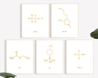 Molecule Wall Art | Etsy